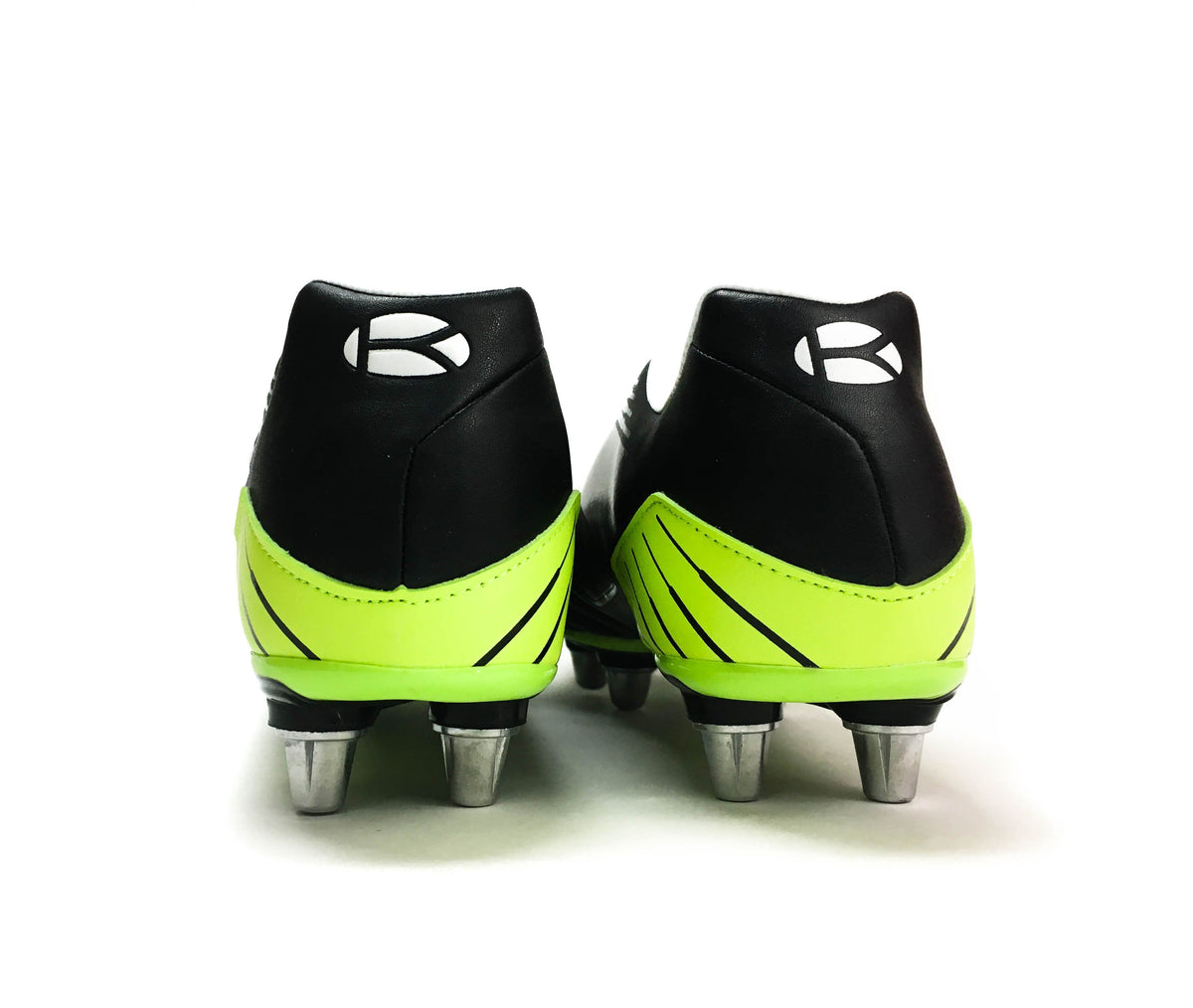 Kooga Advantage Rugby Boot (Black Lime) - Ruggers Rugby Supply